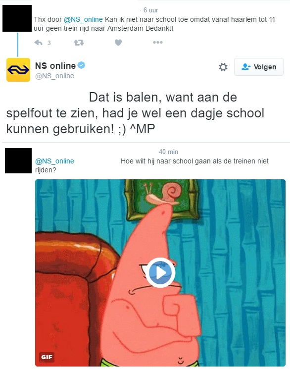 DUMPERT - NS doet burn