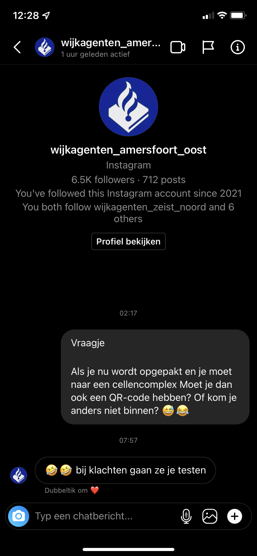 DUMPERT - Heb je een QR-code nodig bij 't cellencomplex?