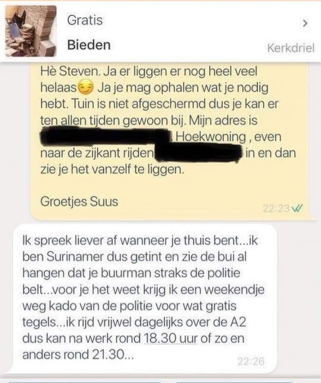 DUMPERT - Gratis afhalen