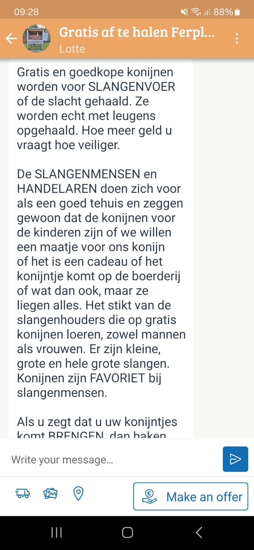 DUMPERT - Gratis konijnenhok af te halen op Marktplaats