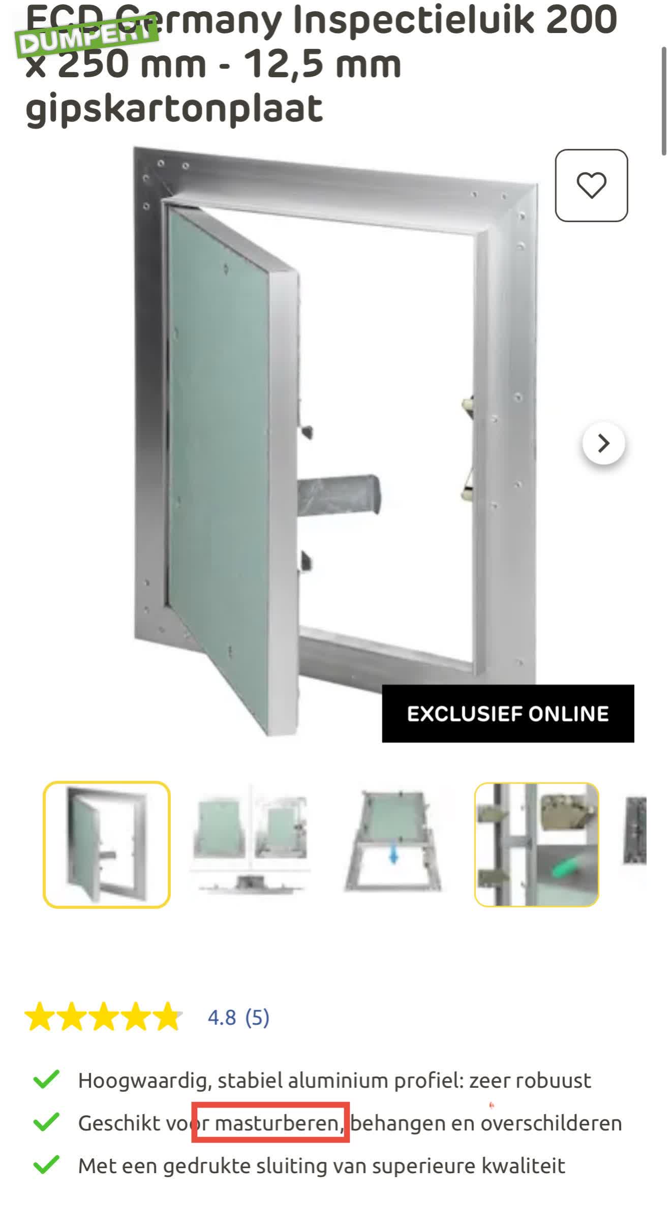 DUMPERT - Verdorie wat handig zo’n inspectieluik