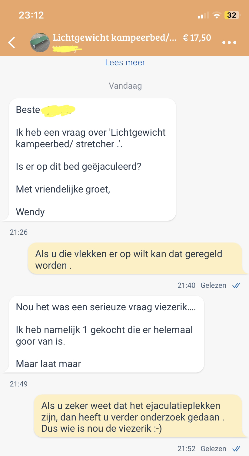 DUMPERT - Marktplaatsmevrouw heeft een vraagje