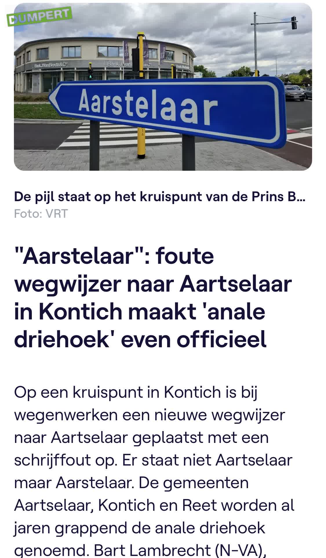 DUMPERT - Stagiair of grapjas aan het werk?