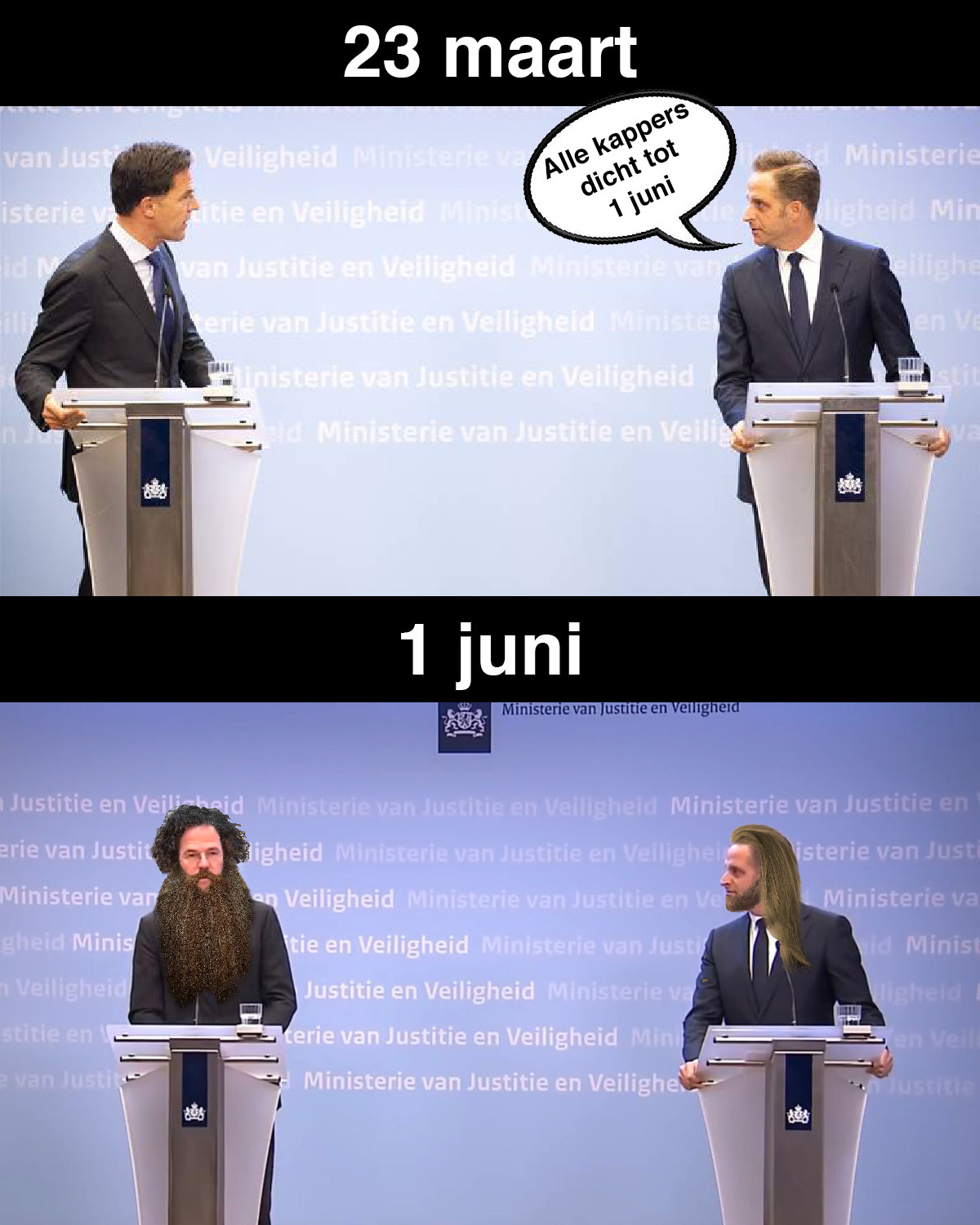 DUMPERT - Kappers dicht tot 1 juni