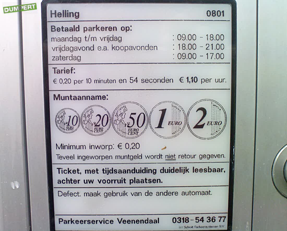 DUMPERT - Zeg, wat kost dat nou?