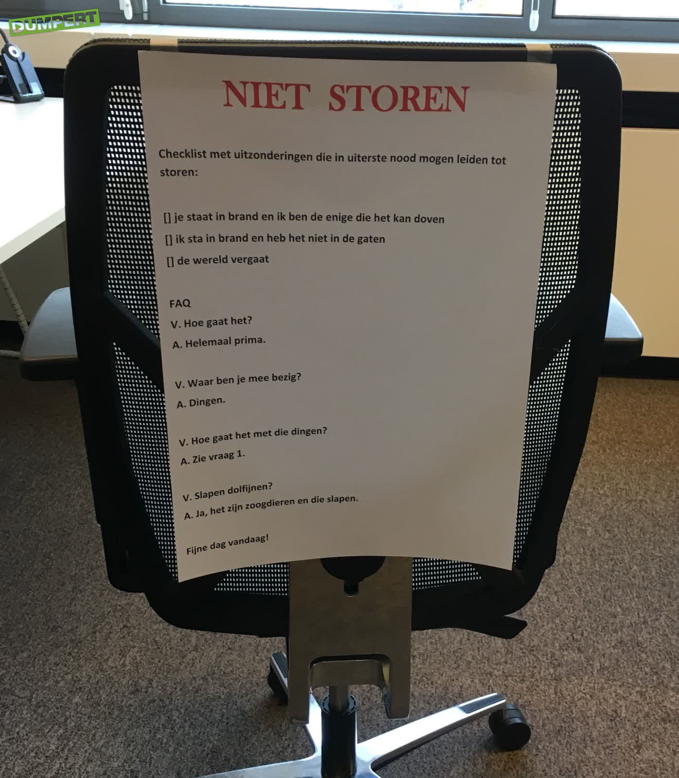 DUMPERT - Niet storen oké?!