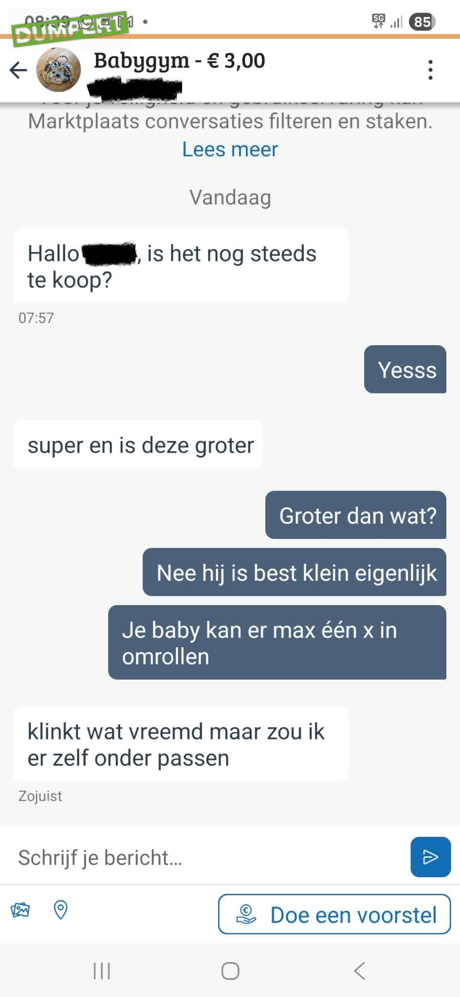 DUMPERT - Marktplaatsweirdo heeft een vraagje