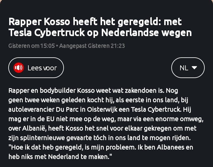 DUMPERT - rapper Kosso heeft niets met Nederland te maken