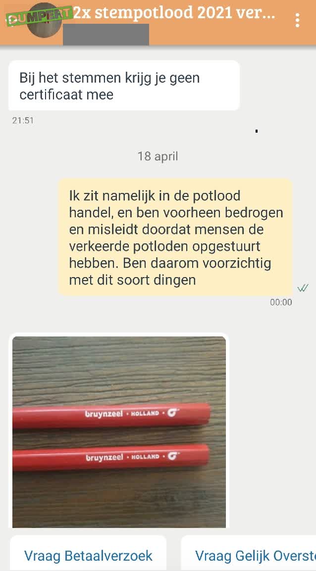 DUMPERT - Stempotlood kopen