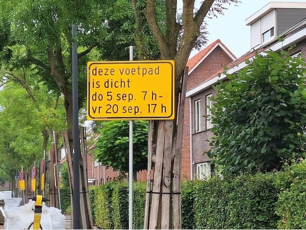DUMPERT - Vandaag heb ik deze bordje geplaatst