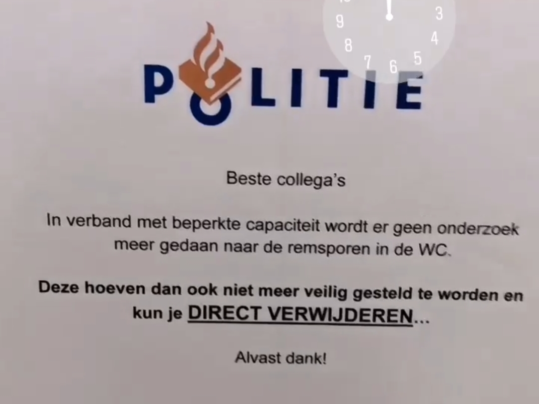 DUMPERT - Capaciteitstekort bij de politie