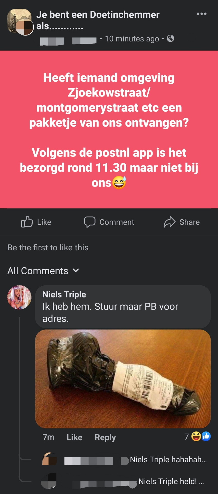 DUMPERT - Ja! die is hier bezorgd.