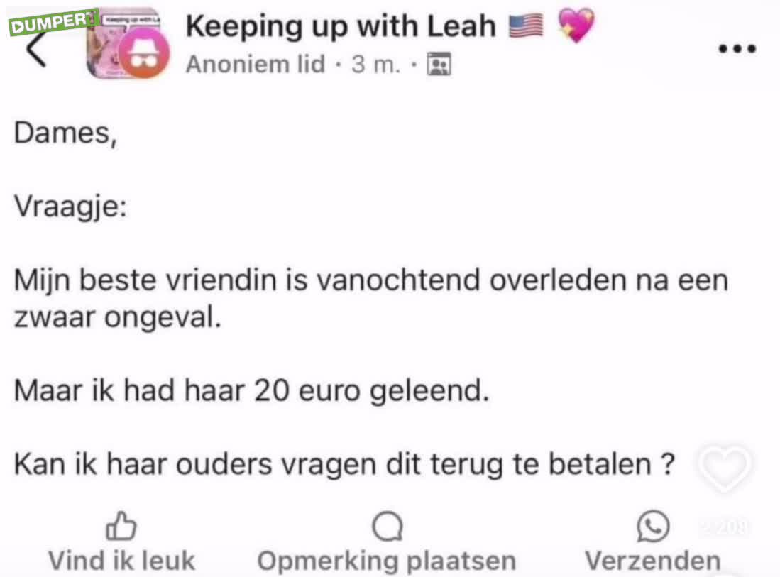 DUMPERT - Vraagje aan de dames
