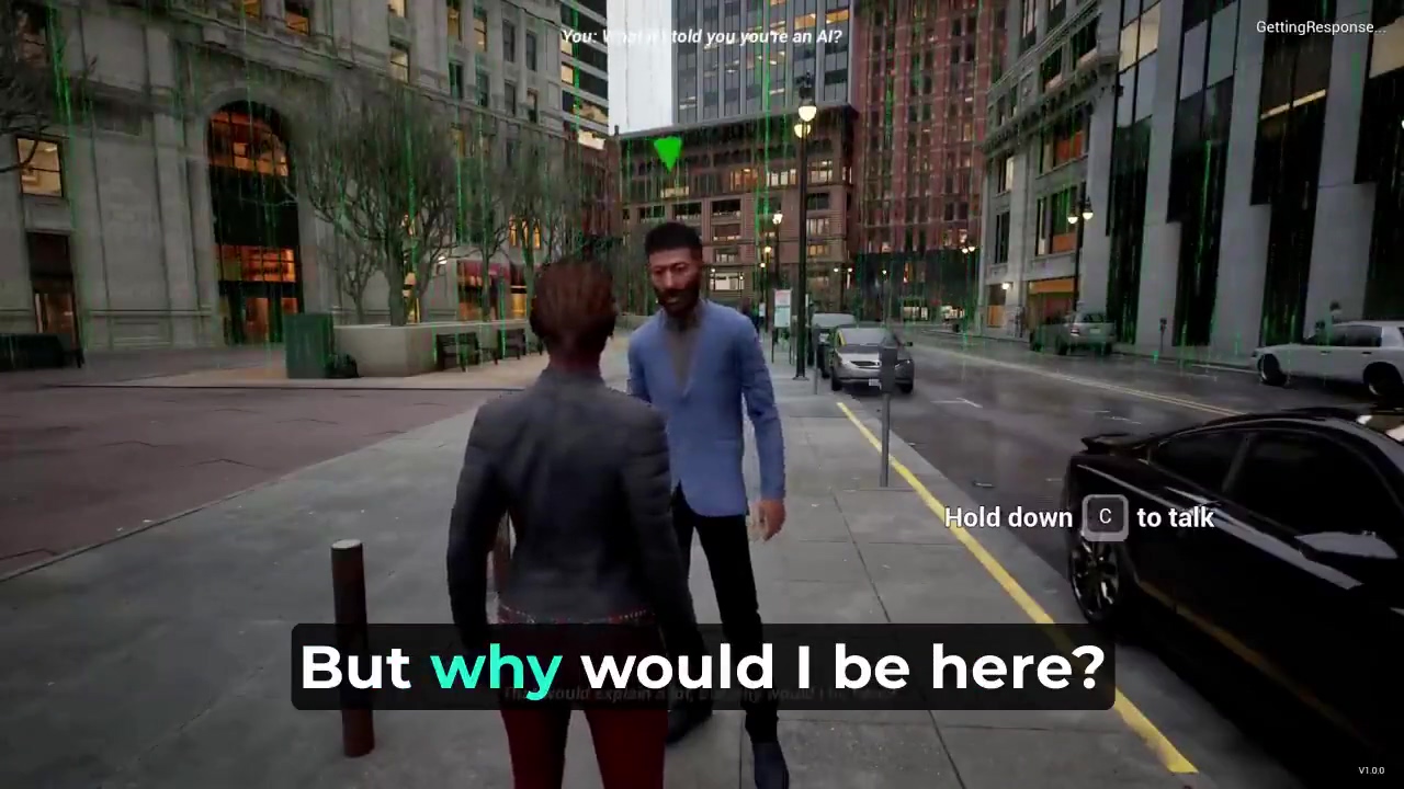 DUMPERT - NPC's vertellen dat ze in de matrix leven