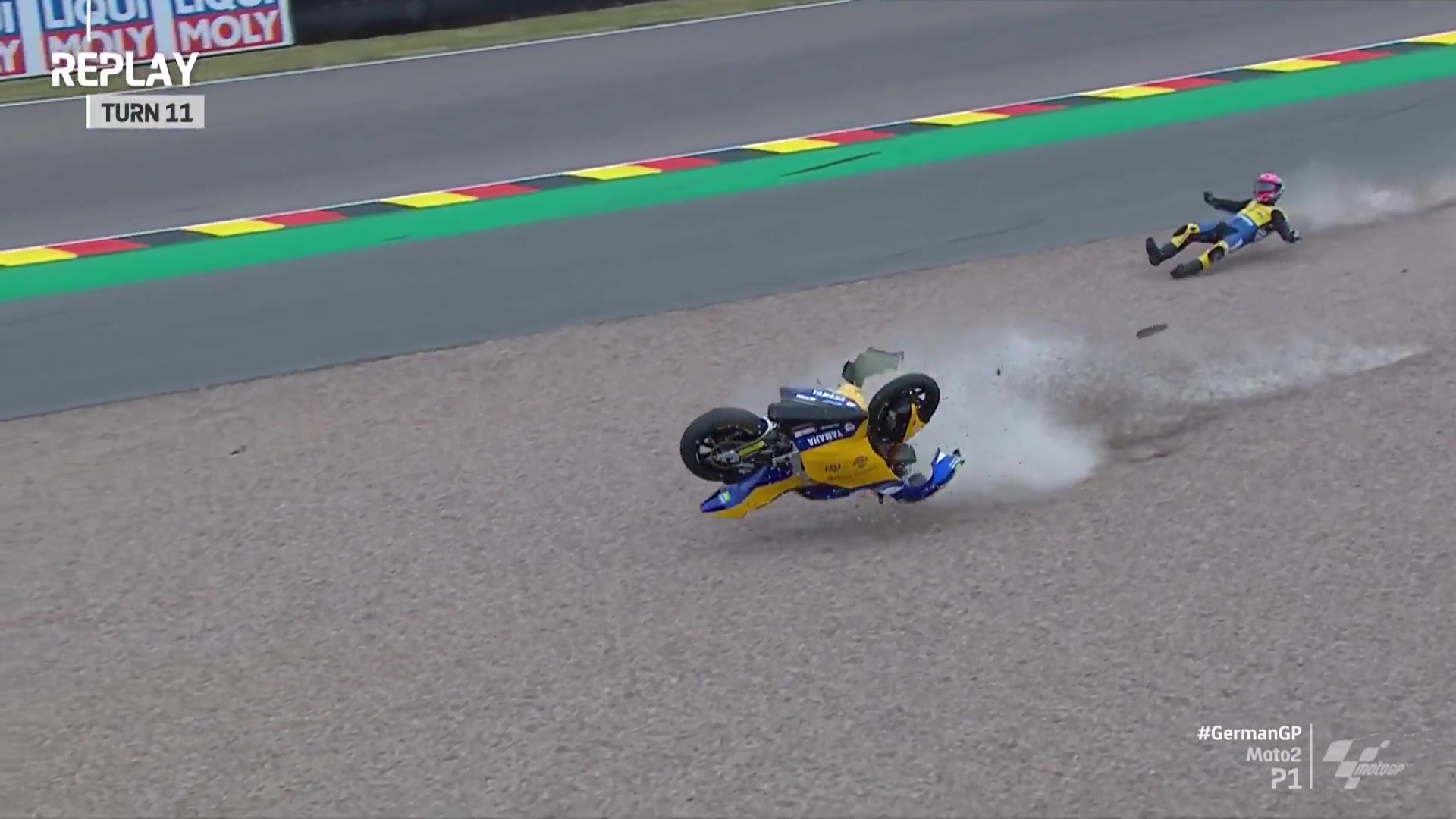 DUMPERT - Moto2 Crash Duitsland