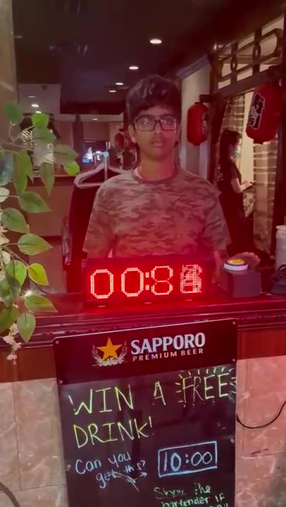 DUMPERT - Gratis bier als je de timer op precies 10 seconden stopt