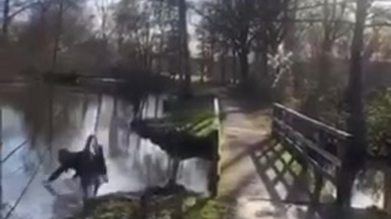 DUMPERT - Kerel rijdt sloot in